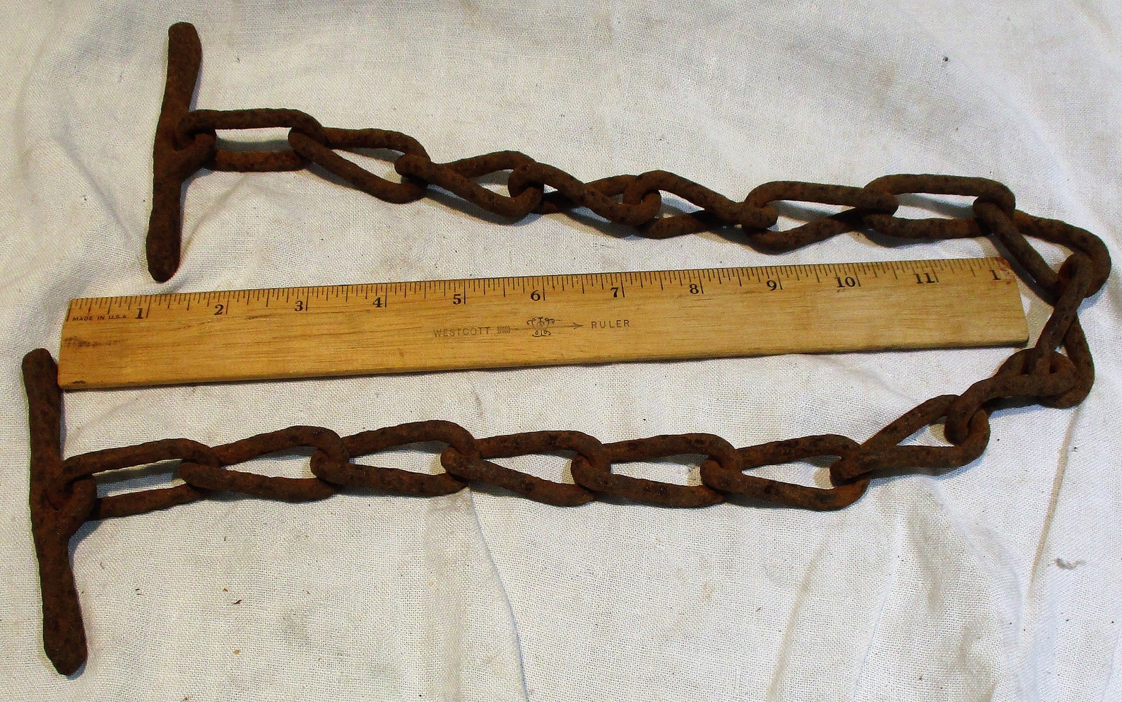 Hog Turner Chain and Two Handles Piglet Turner Large Forged | Etsy