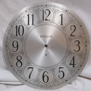 Vintage Ingraham Clock Face: Mid-century Modern Arabic Numerals - Etsy