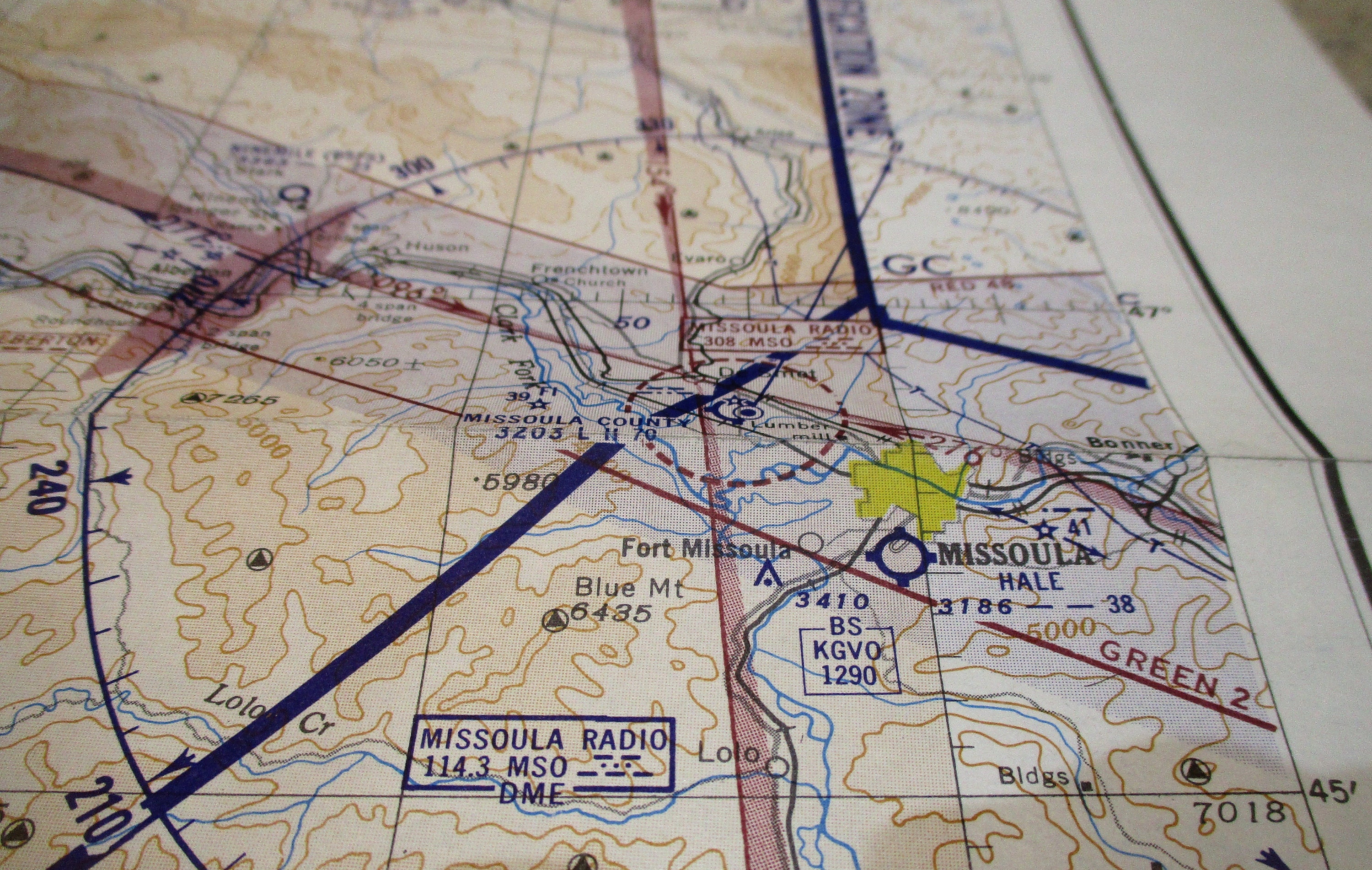 1954 Mapa de la Fuerza Aérea Mapa Aeronáutico Mapa del - Etsy México