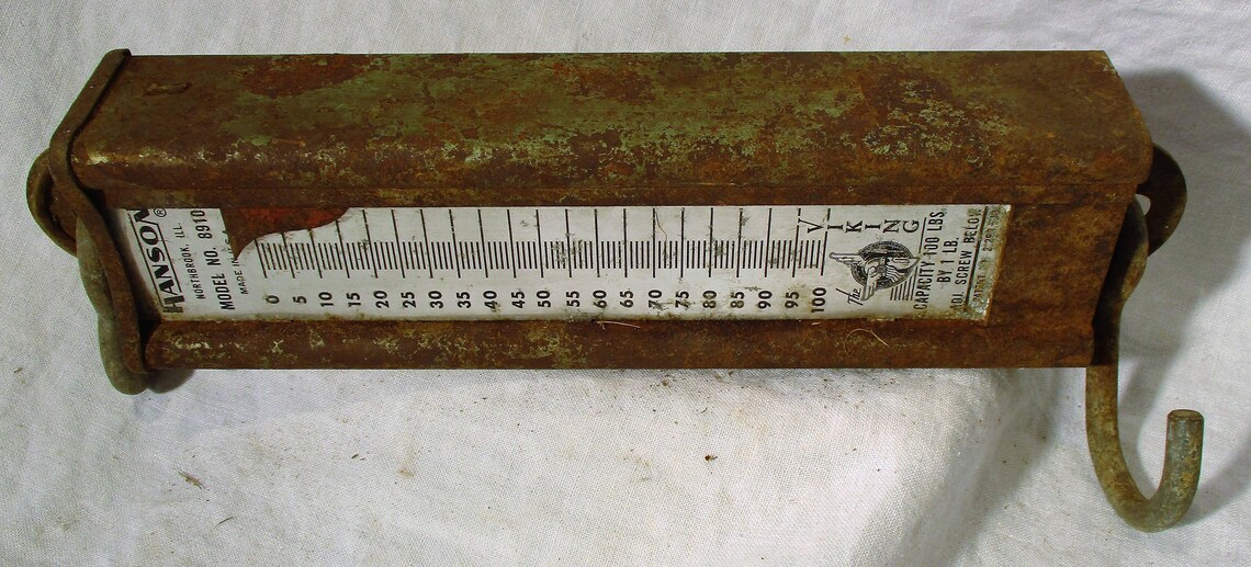 Hanson Viking Scale Hanging Scale Vintage 100 Pound Scale - Etsy