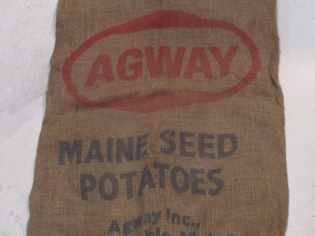 Vintage Agway Maine Seed Potato Burlap Sack: Farm Decor - Etsy