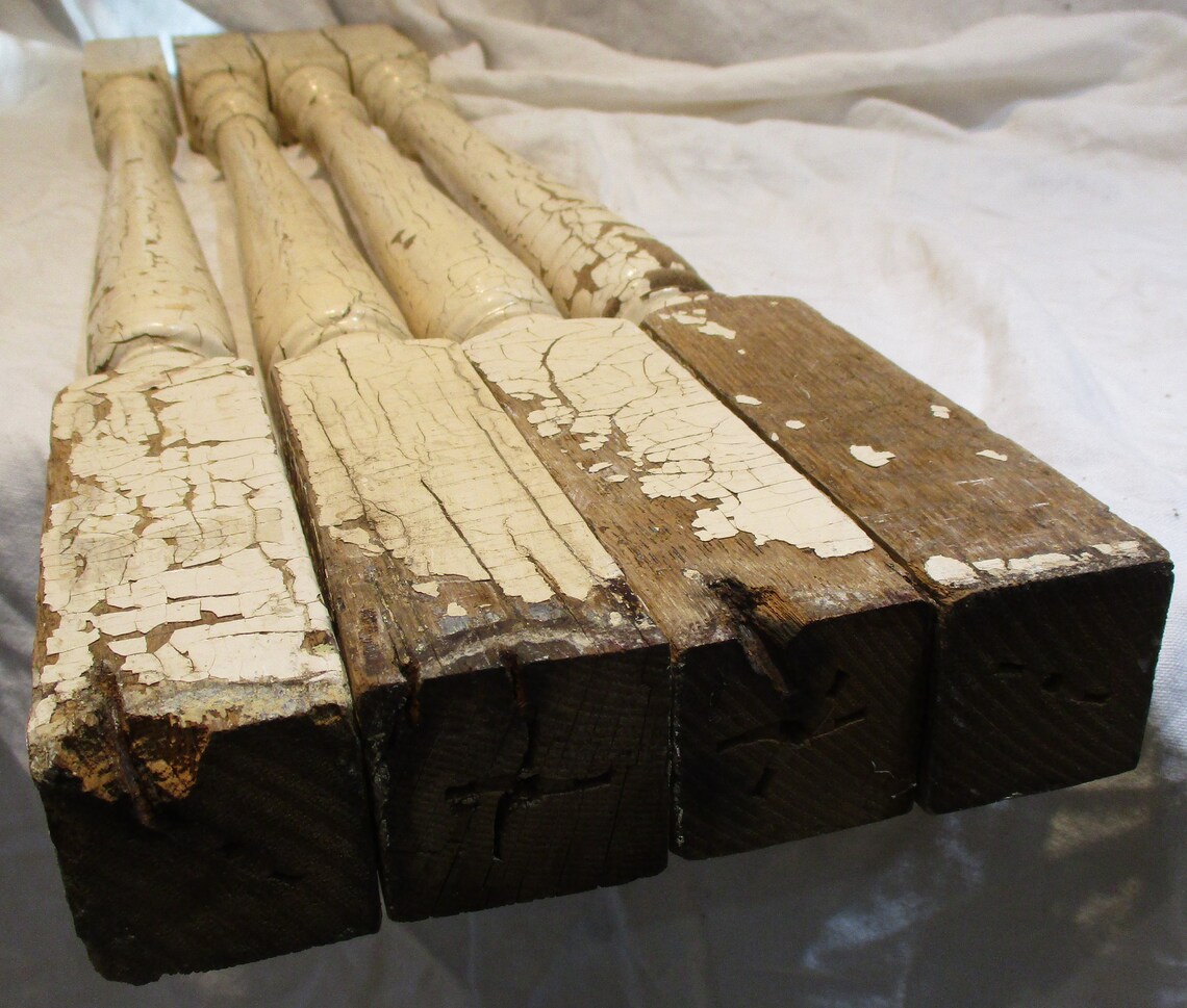 Balusters or Spindles Architectural Salvage Set of 4 - Etsy