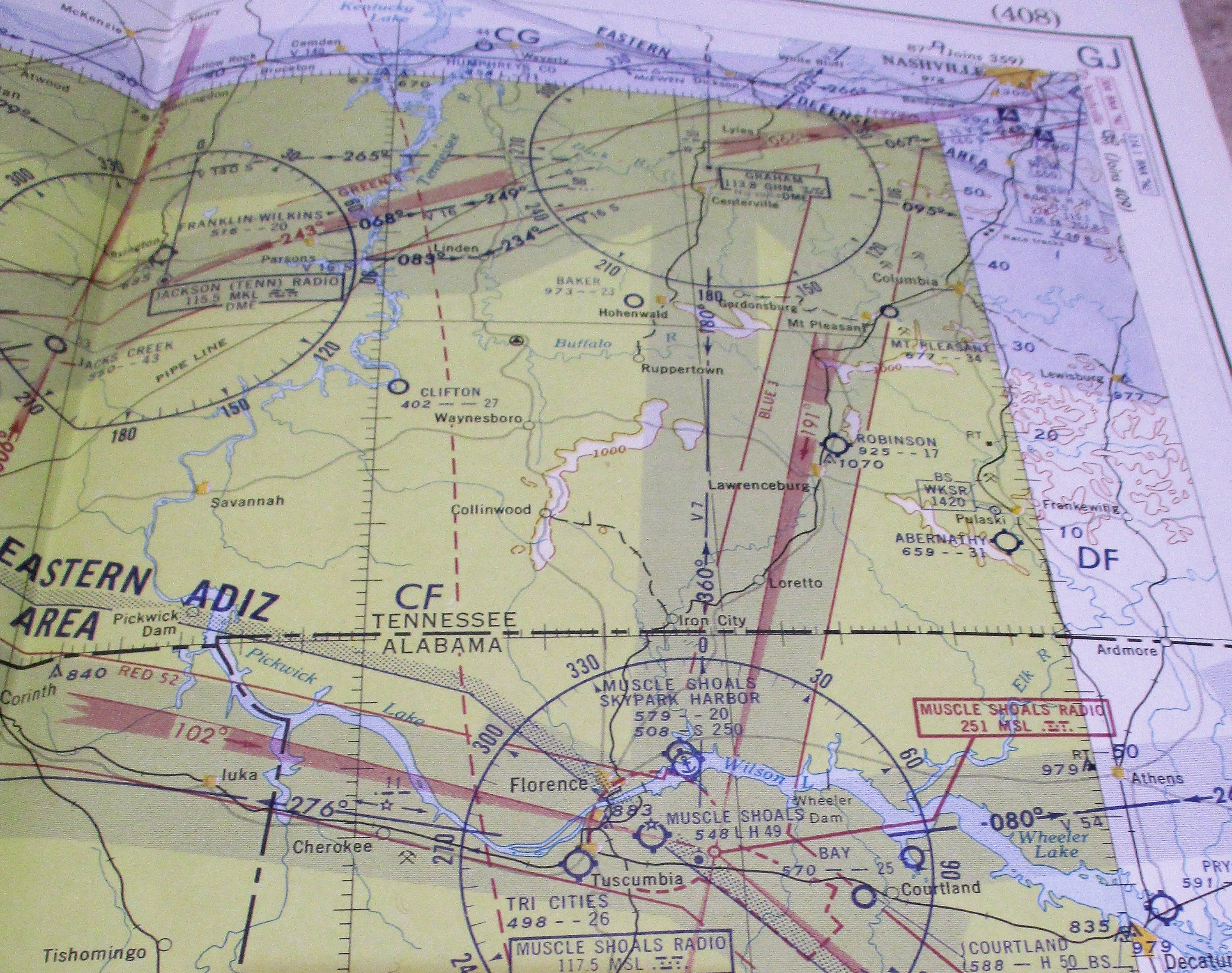1956 Air Force Map Aeronautical Map Vintage Pilot's Map | Etsy