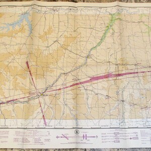 Aeronautical Map, 1948, Vintage Pilot's Map, Vectors, Montana and North ...