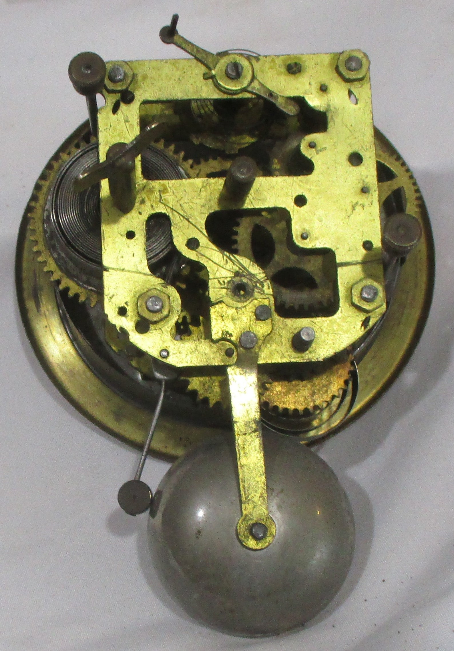 Clock Face, Mechanism, and Movement, Vintage Brass, Salvage Chic ...