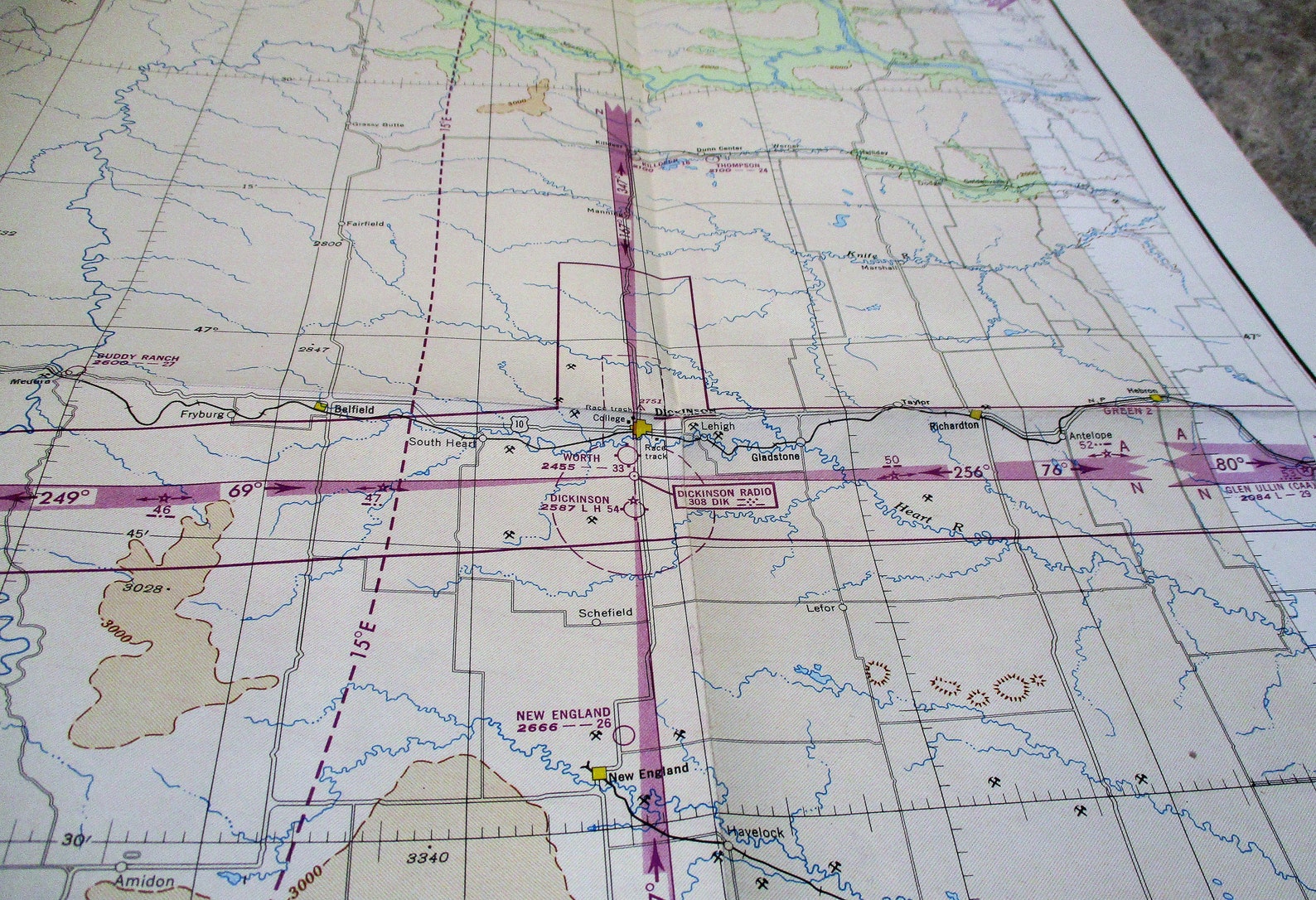 Aeronautical Map 1948 Vintage Pilot's Map Vectors - Etsy