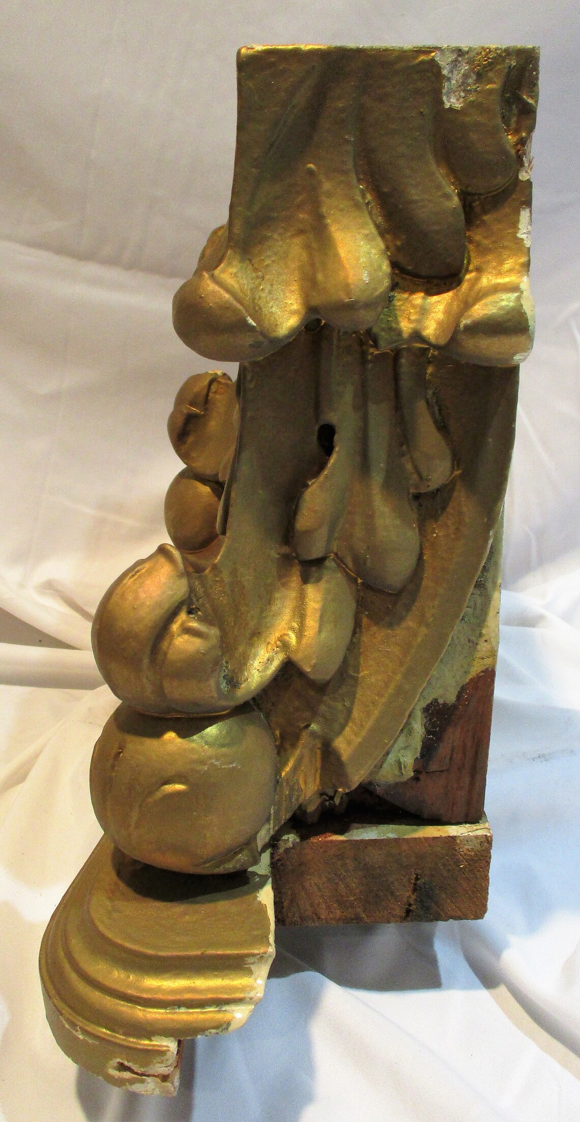 Rococo Column or Capital Fragment Old Gilded Architectural | Etsy