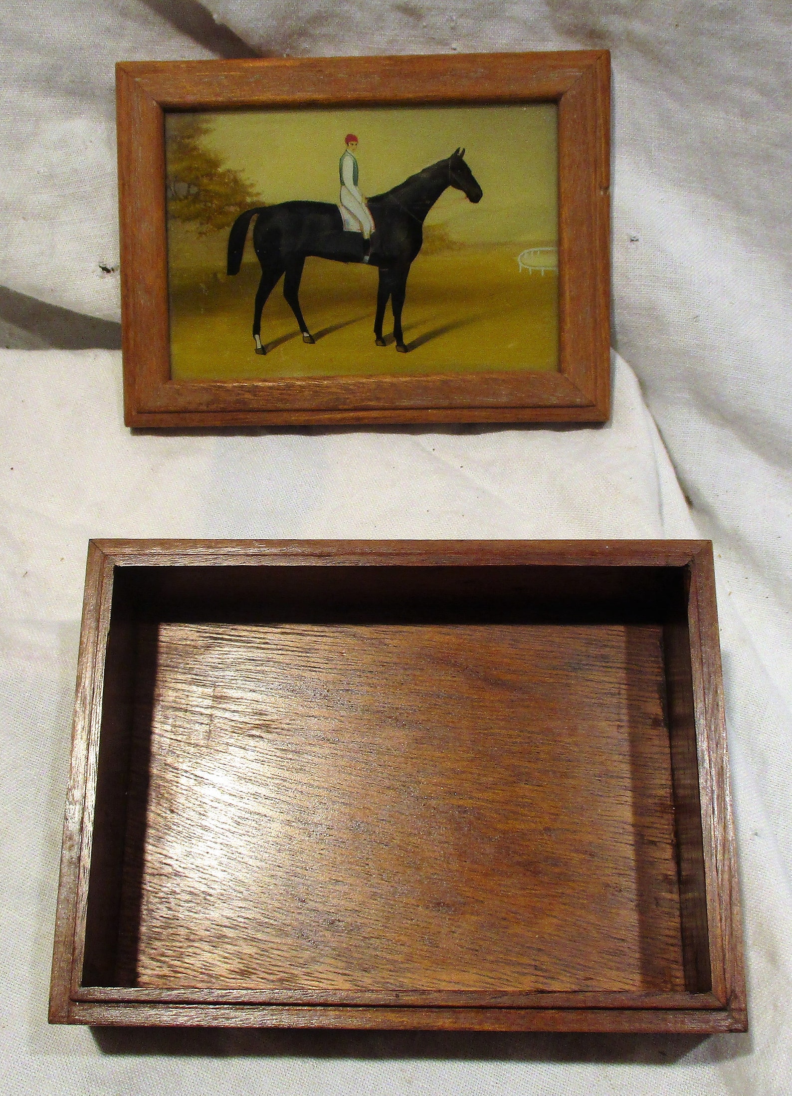 Folk Art Box Hand Painted Horse Portrait Box Wood Box | Etsy