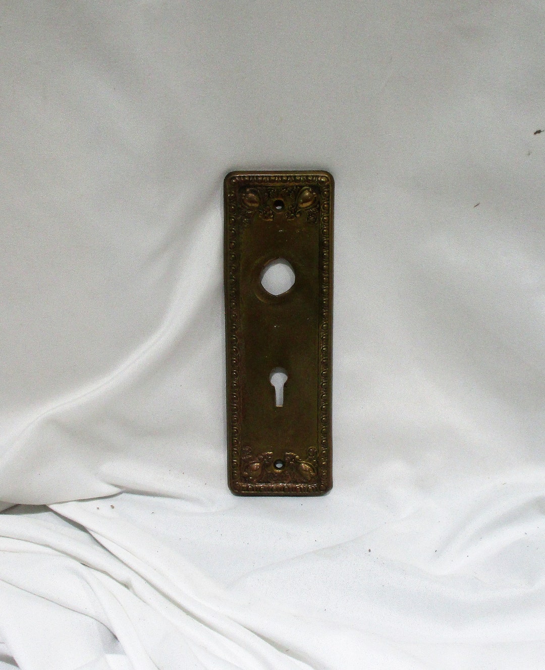 Door Latch Plate, Antique Door Lock Hardware, Art Nouveau Old Doorknob ...