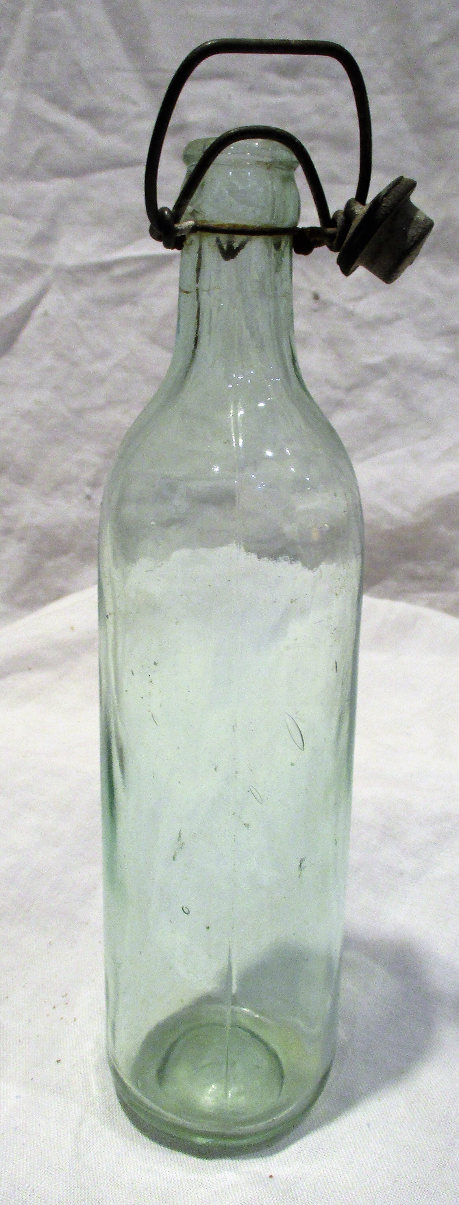 Glass Bottle Antique Hand Blown Aqua Bottle Old Glass - Etsy