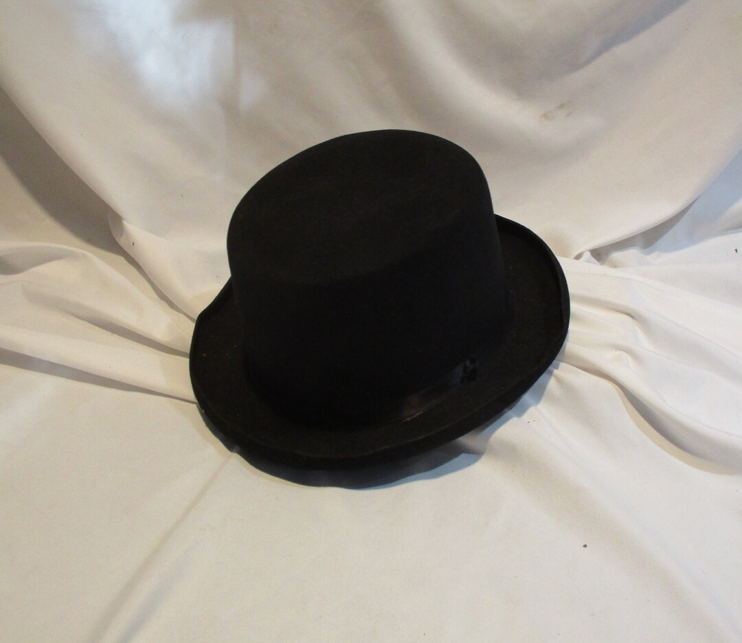 Amish Felt Hat, Vintage Men's Black Hat, Vintage Millinery, Vintage ...