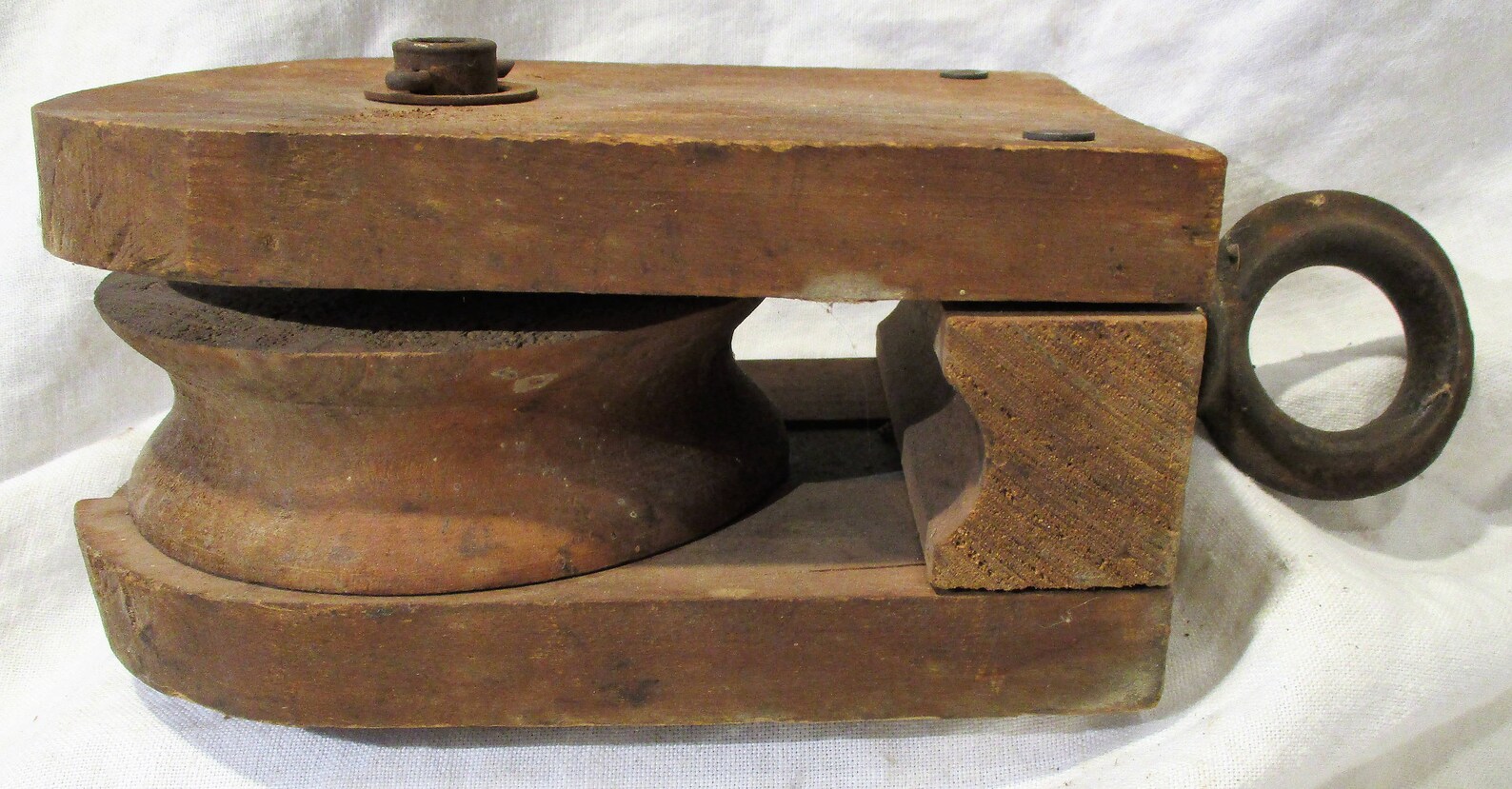 Antique Pulley Old Metal and Wood Farm and Barn Salvage - Etsy