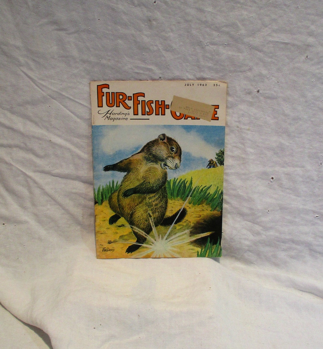 1962 Fur Fish and Game Magazine, Vintage Old Outdoors Magazine ...