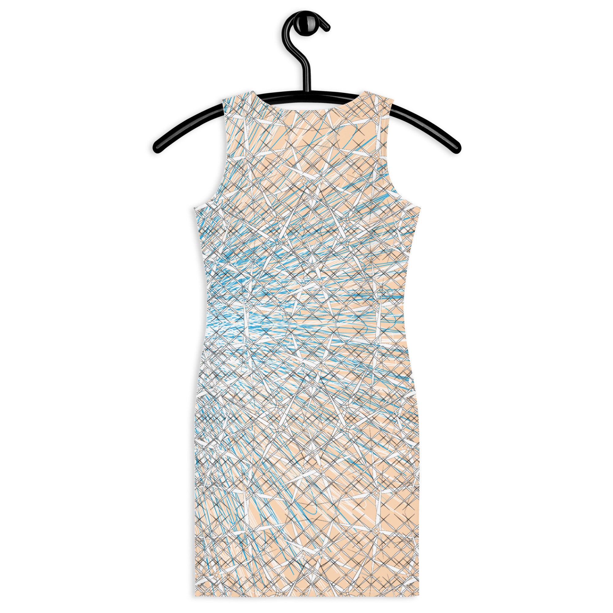 Power in Print, Fitted Dress With Bold Aesthetic Art, Womens Bodycon ...