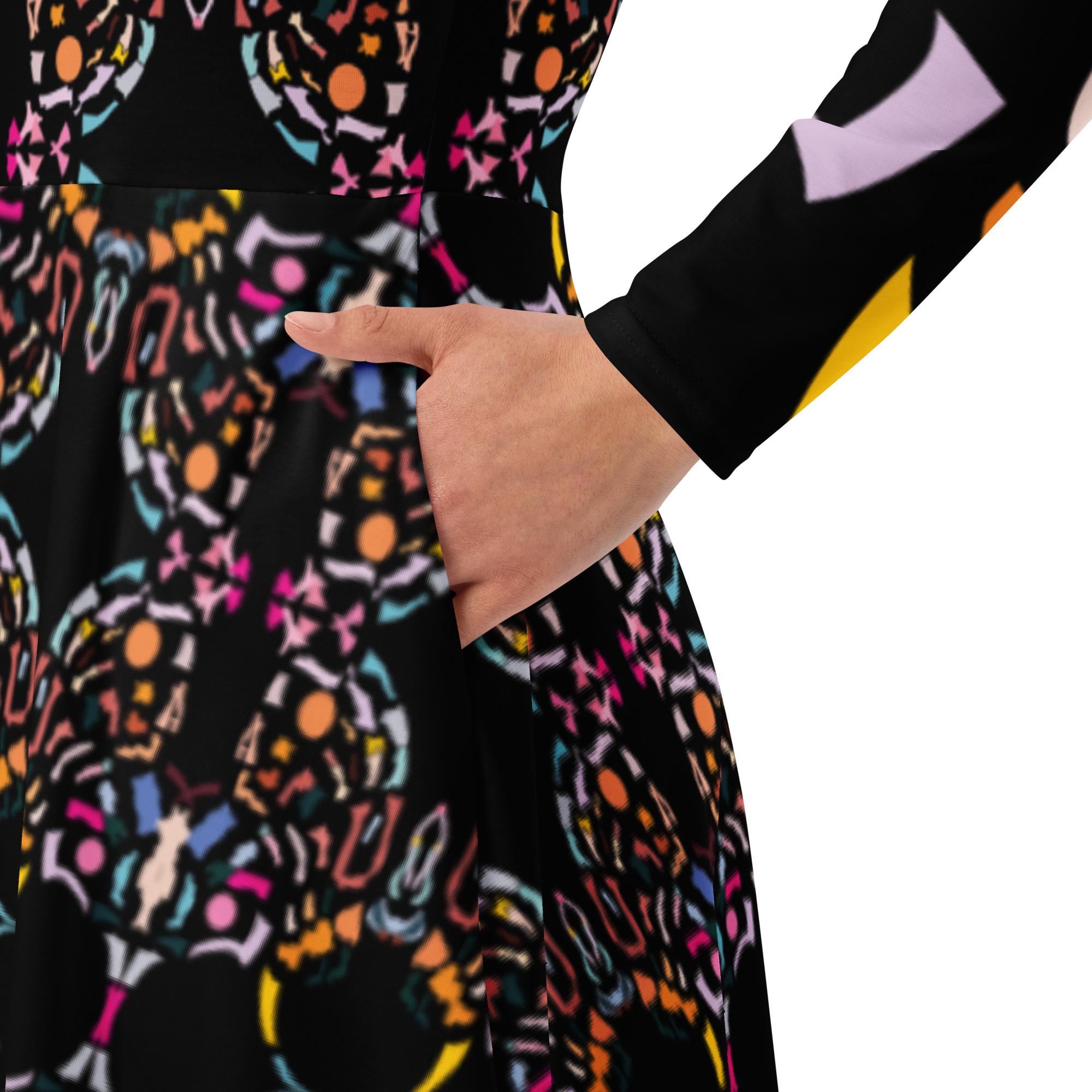 Art-inspired Print Dress - Exclusive & Eye-catching | Bohemian Printed ...