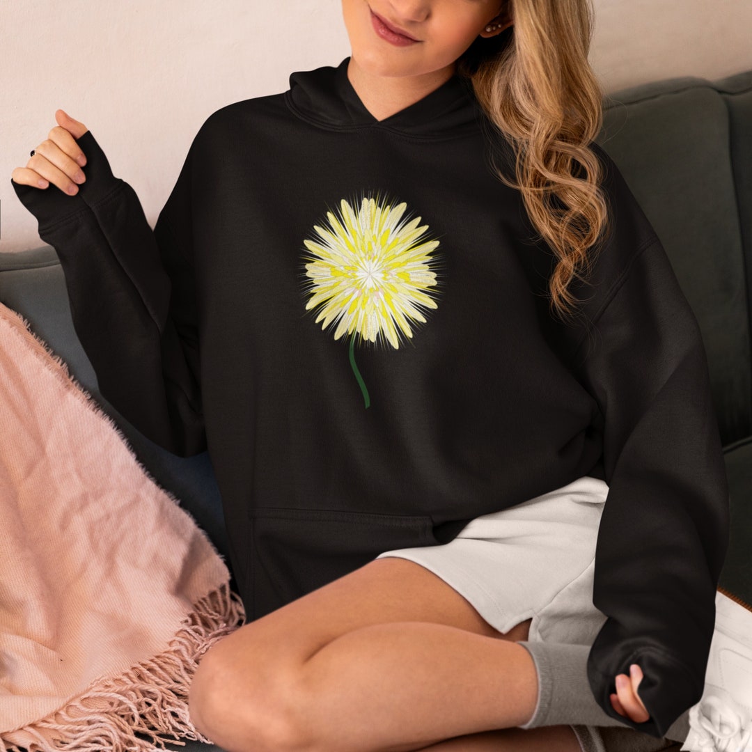 Rise and Shine Beautiful Unisex Flower Hoodie, Botanical Comfy Wild ...