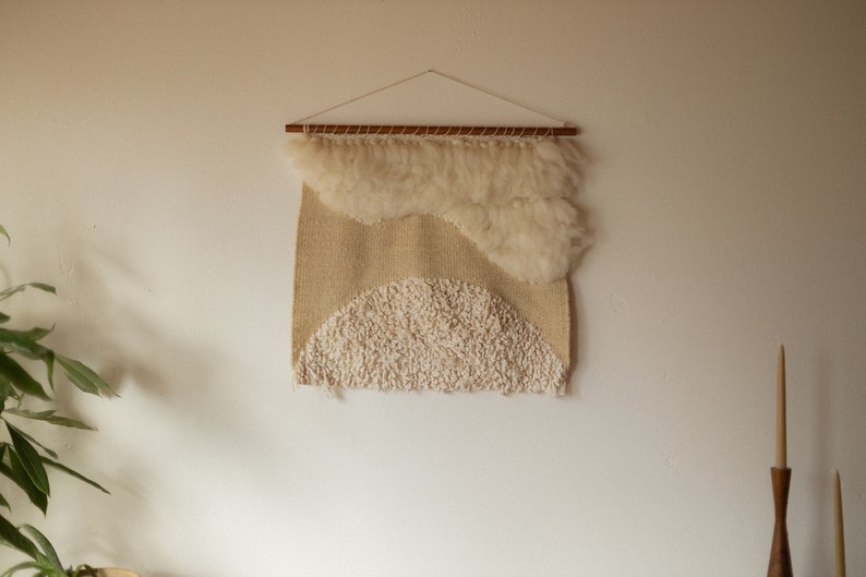 Woven Wall Hanging//weaving//large Textural Weaving//neutral Weaving ...