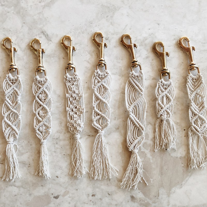 Macrame Key Chain - Etsy