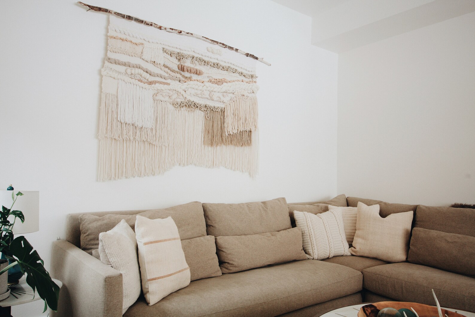 Extra Large Woven Wall Hanging//weaving Wall Hanging//textured Yarn ...