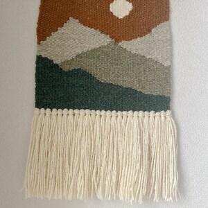 Mountain Weaving//weaving Wall Hanging//woven Wall Hanging//weaving ...