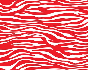 Red zebra | Etsy