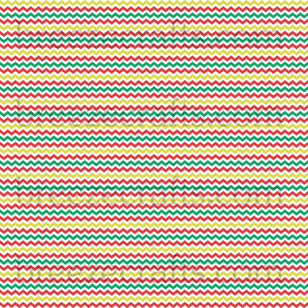 Christmas Chevron Patterned Vinyl Red Green Lime and White - Etsy