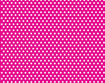 Patterned Vinyl Brick Red With White Mini Polka Dots Craft | Etsy