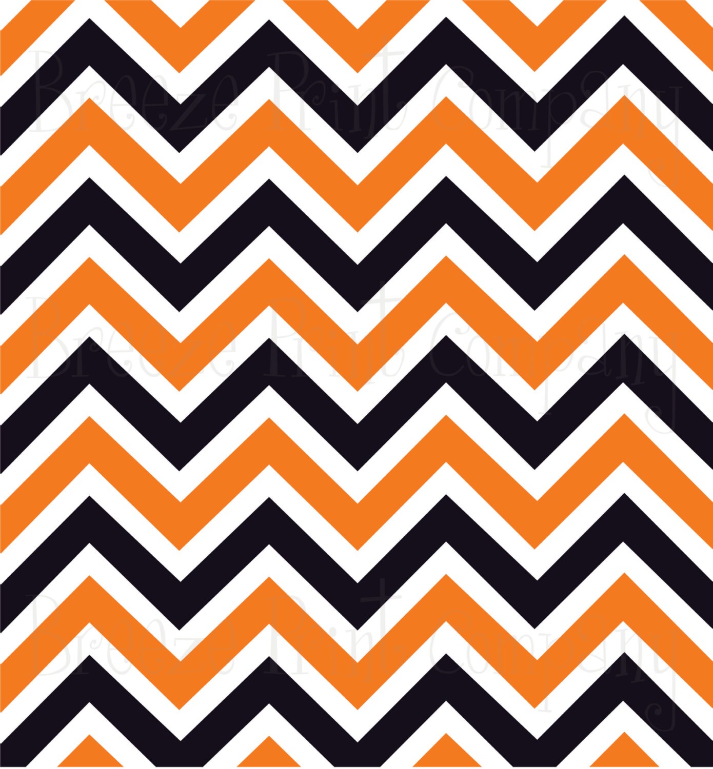 Orange And Black Chevron Background