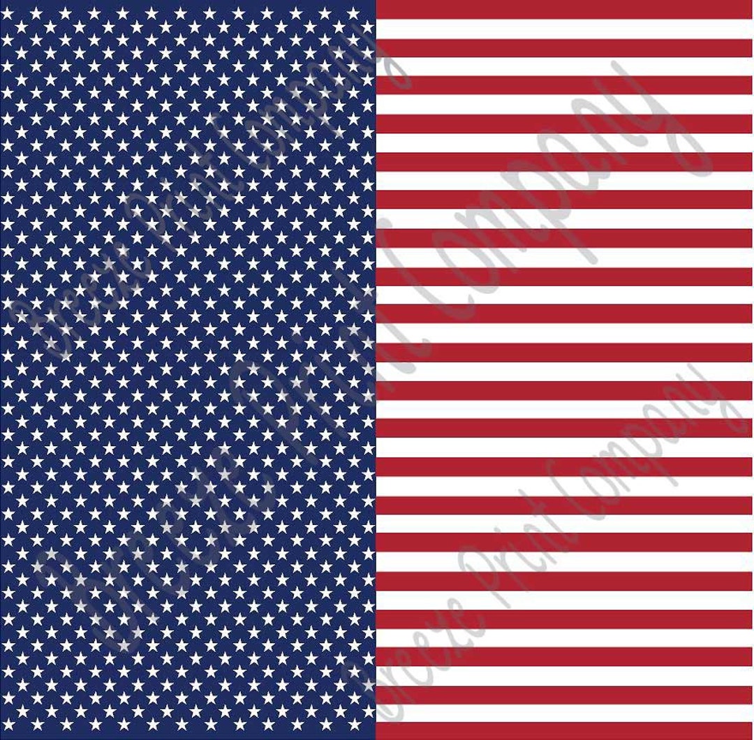 Patterned Vinyl, Flag Stars and Stripes Craft Vinyl Sheet - HTV or ...
