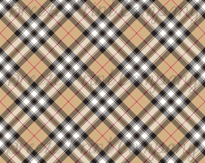 Patterned Vinyl, Pride of Scotland Gold Tartan Plaid Craft Vinyl Sheet ...
