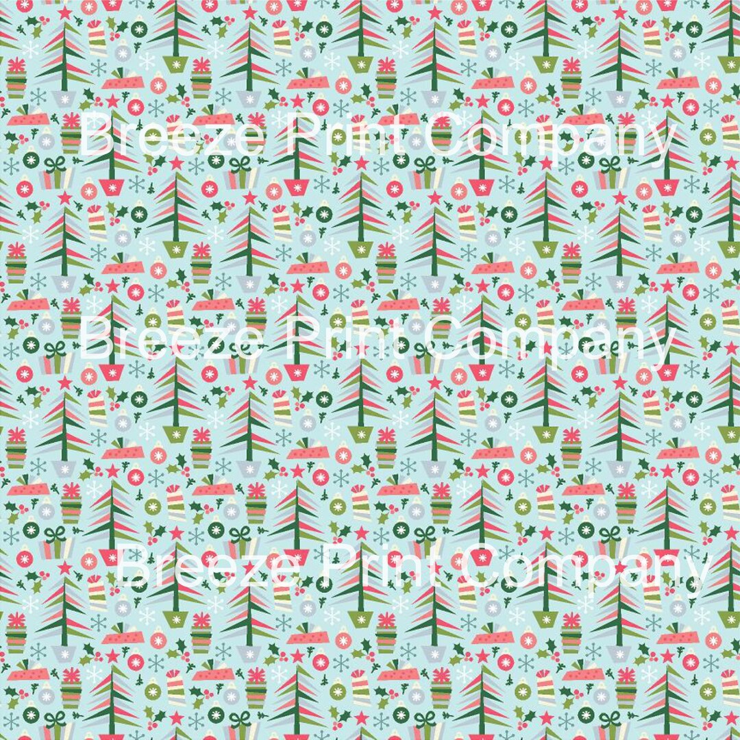 Christmas Pattern Vinyl Sheet, HTV or Adhesive Vinyl Winter Holiday ...