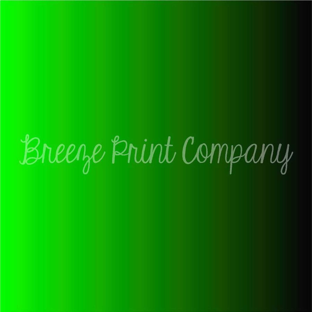 Patterned Vinyl, Lime Green and Black Ombre Print Craft Vinyl Sheet HTV ...