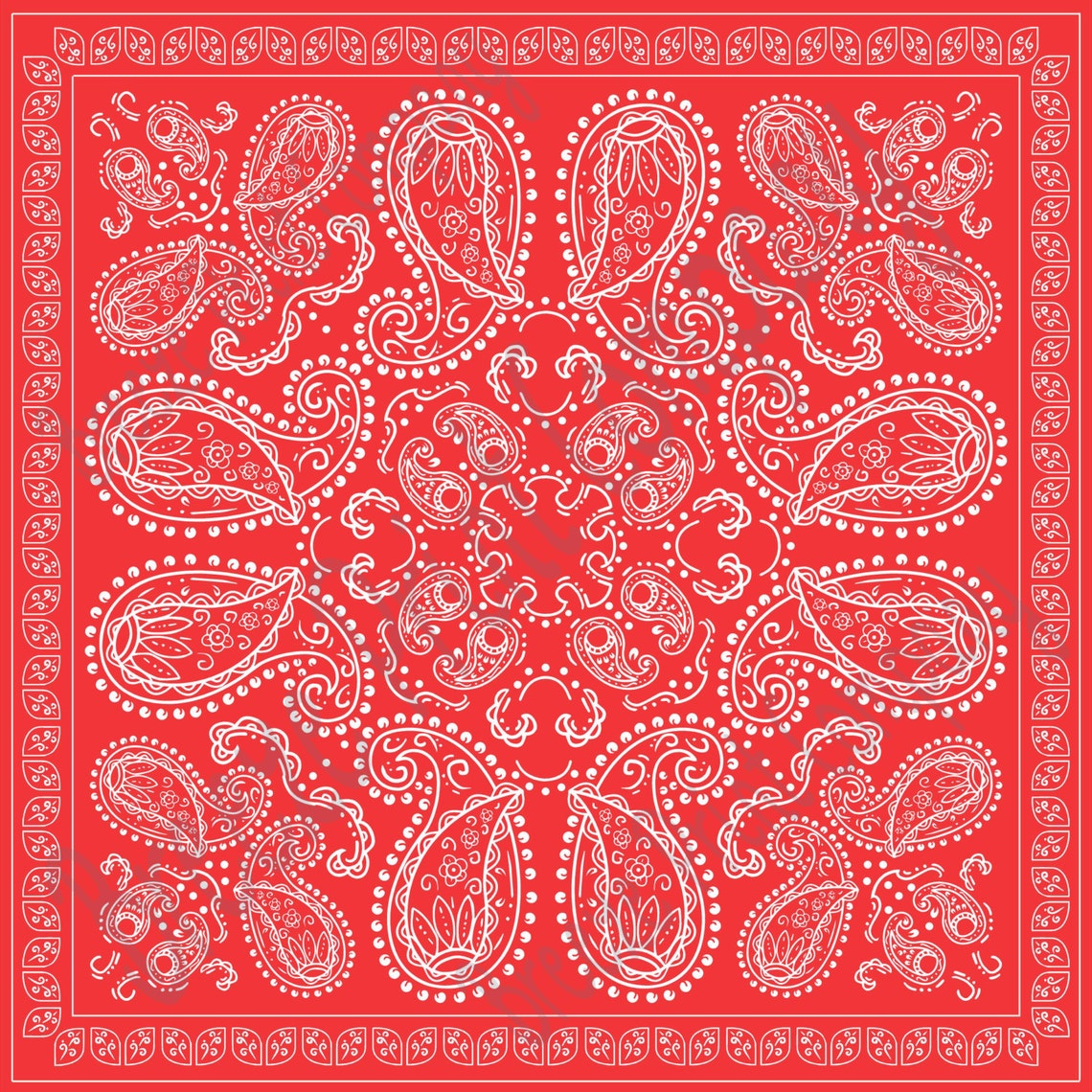 Patterned Vinyl, Red Bandana Pattern Printed Craft Vinyl Sheet - HTV or ...