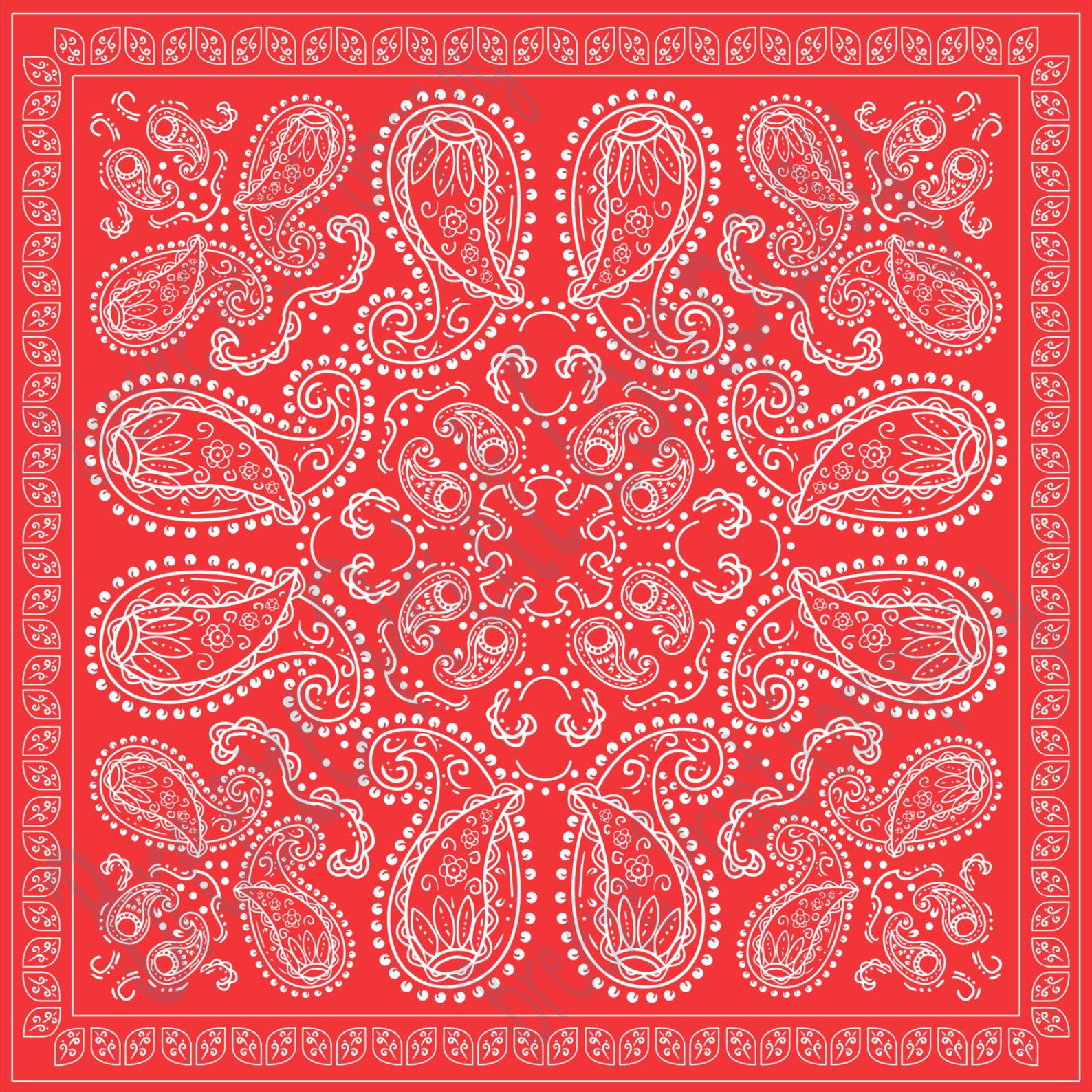 Patterned Vinyl, Red Bandana Pattern Printed Craft Vinyl Sheet - HTV or ...
