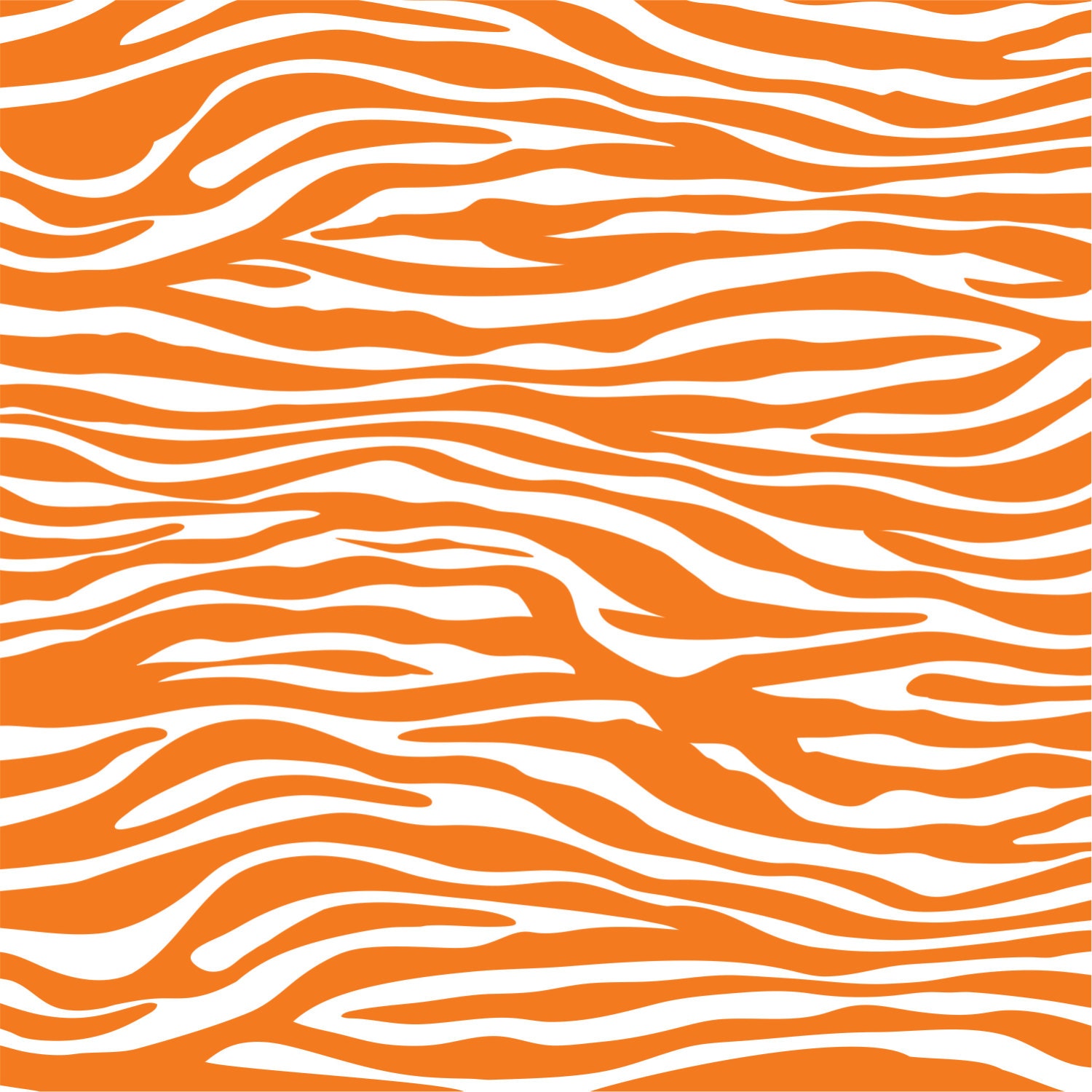 Orange Zebra Print Pattern