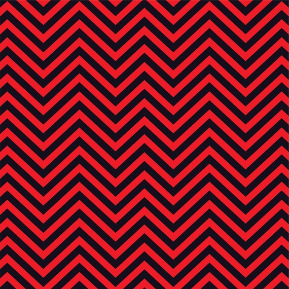 Black And Red Chevron Pattern