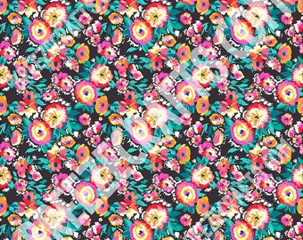 Floral Pattern Vinyl Pink Rosebud Flower Patterned - Etsy