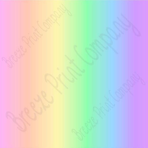 Patterned Vinyl Pastel Rainbow Ombre Print Craft Vinyl Sheet - Etsy