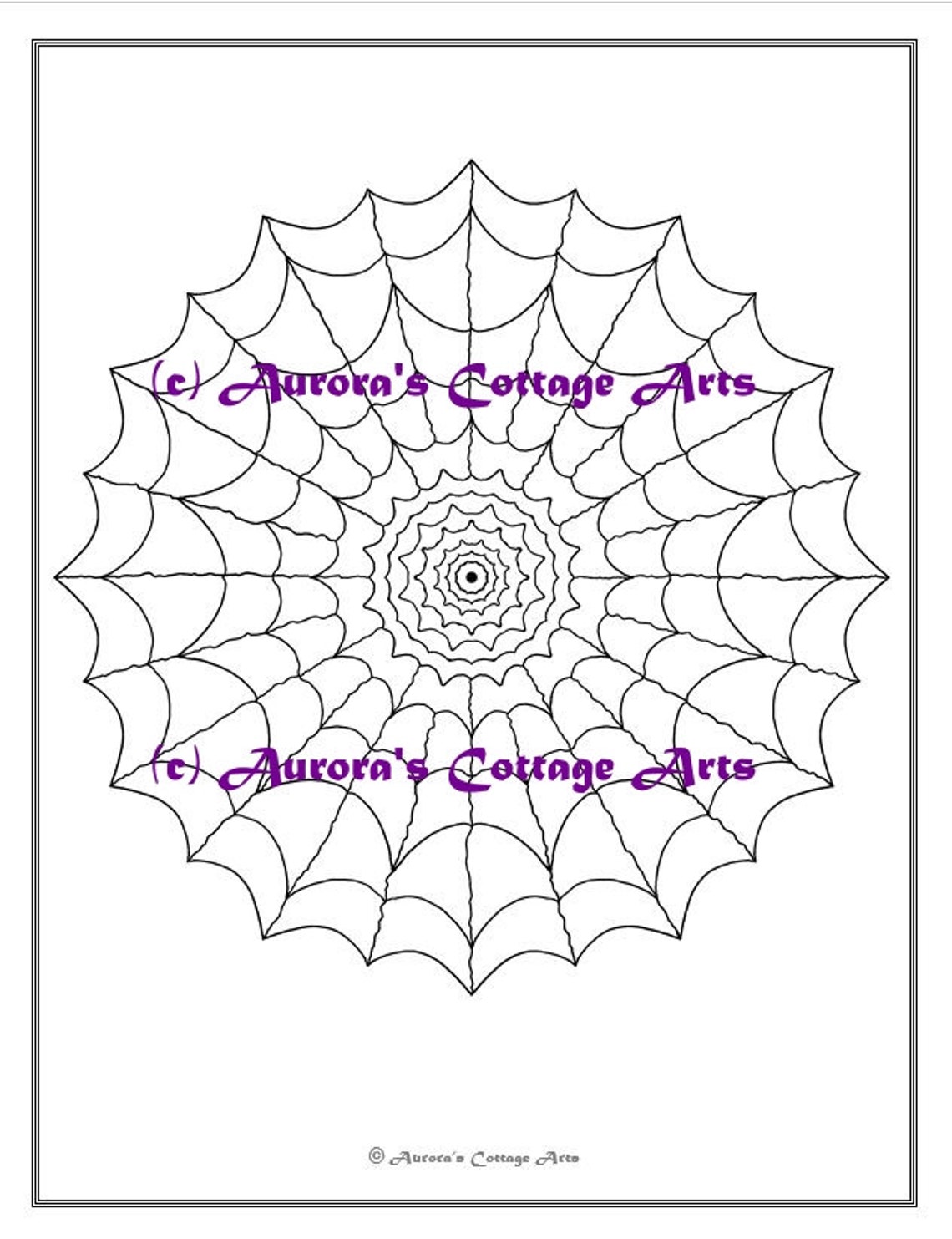 Spider Mandala Coloring Page Coloring Pages