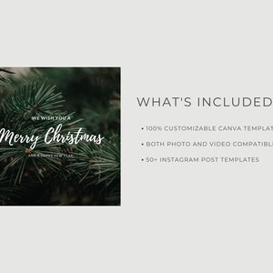 50+ Christmas Instagram Posts | Customizable Canva Templates - Etsy