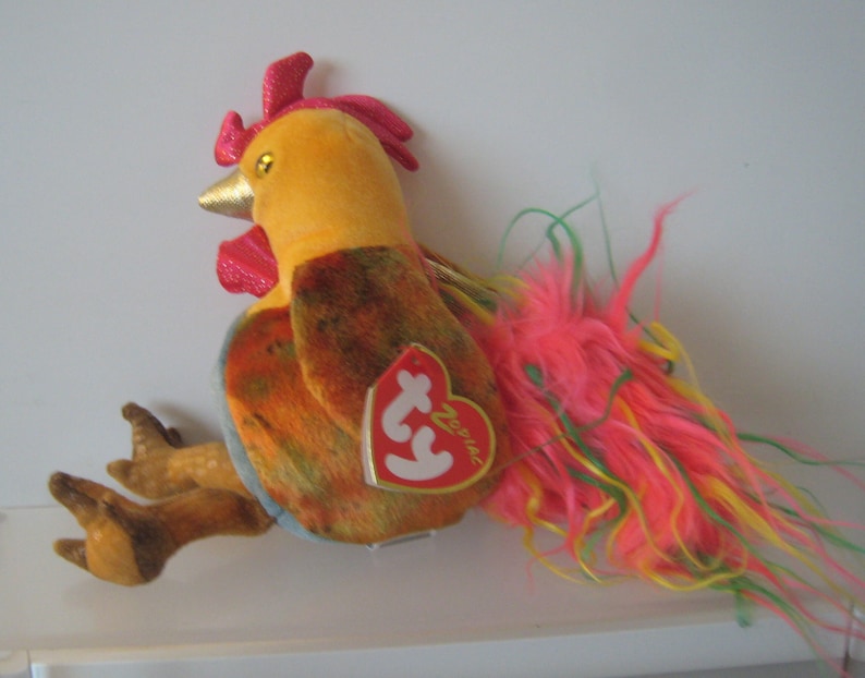Farm Animals New Ty Beanie Babies Strut & Doodle the - Etsy
