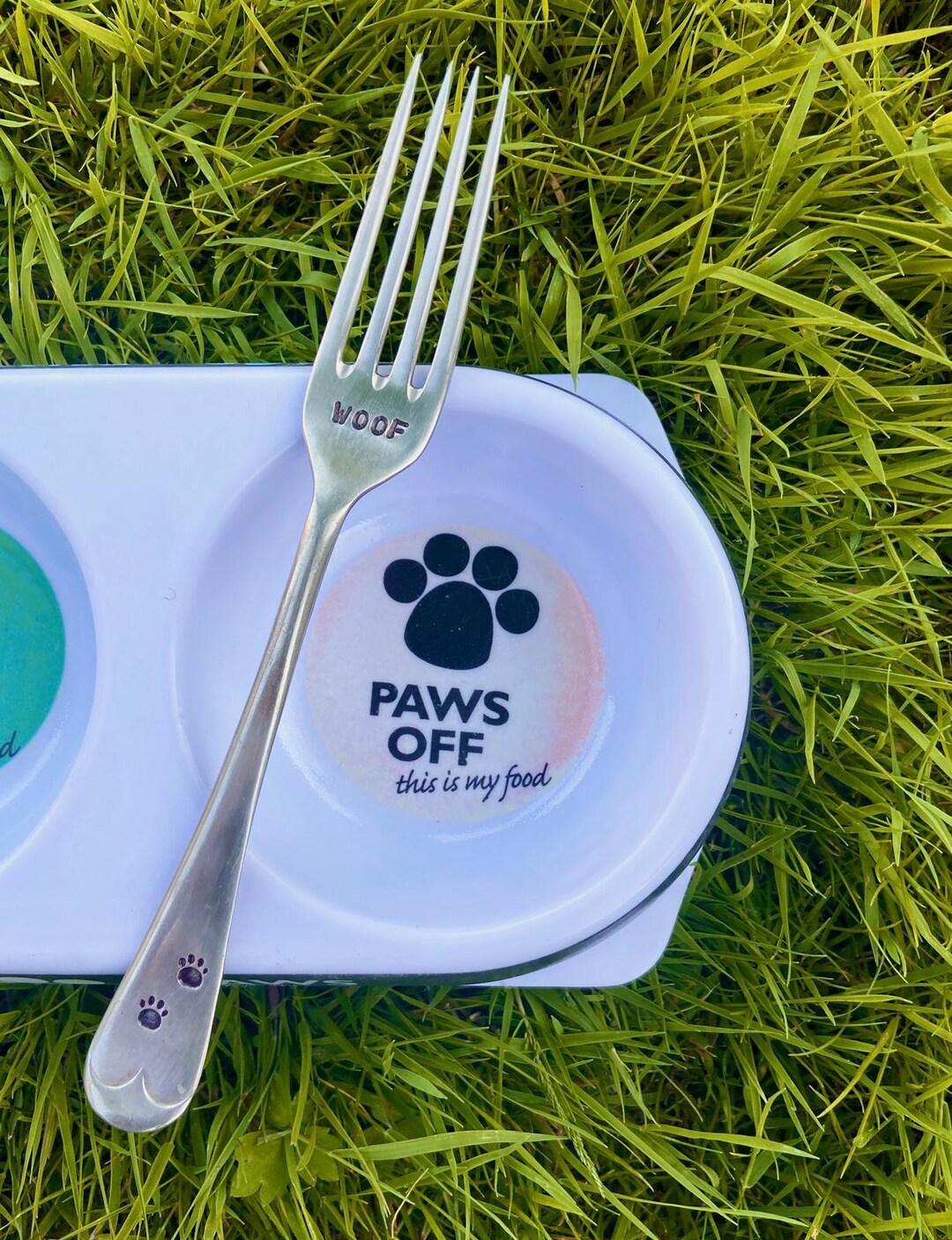 Dog Food Fork - Eco-friendly Hand Stamped Upcycled Dog, Puppy, Pet Food ...