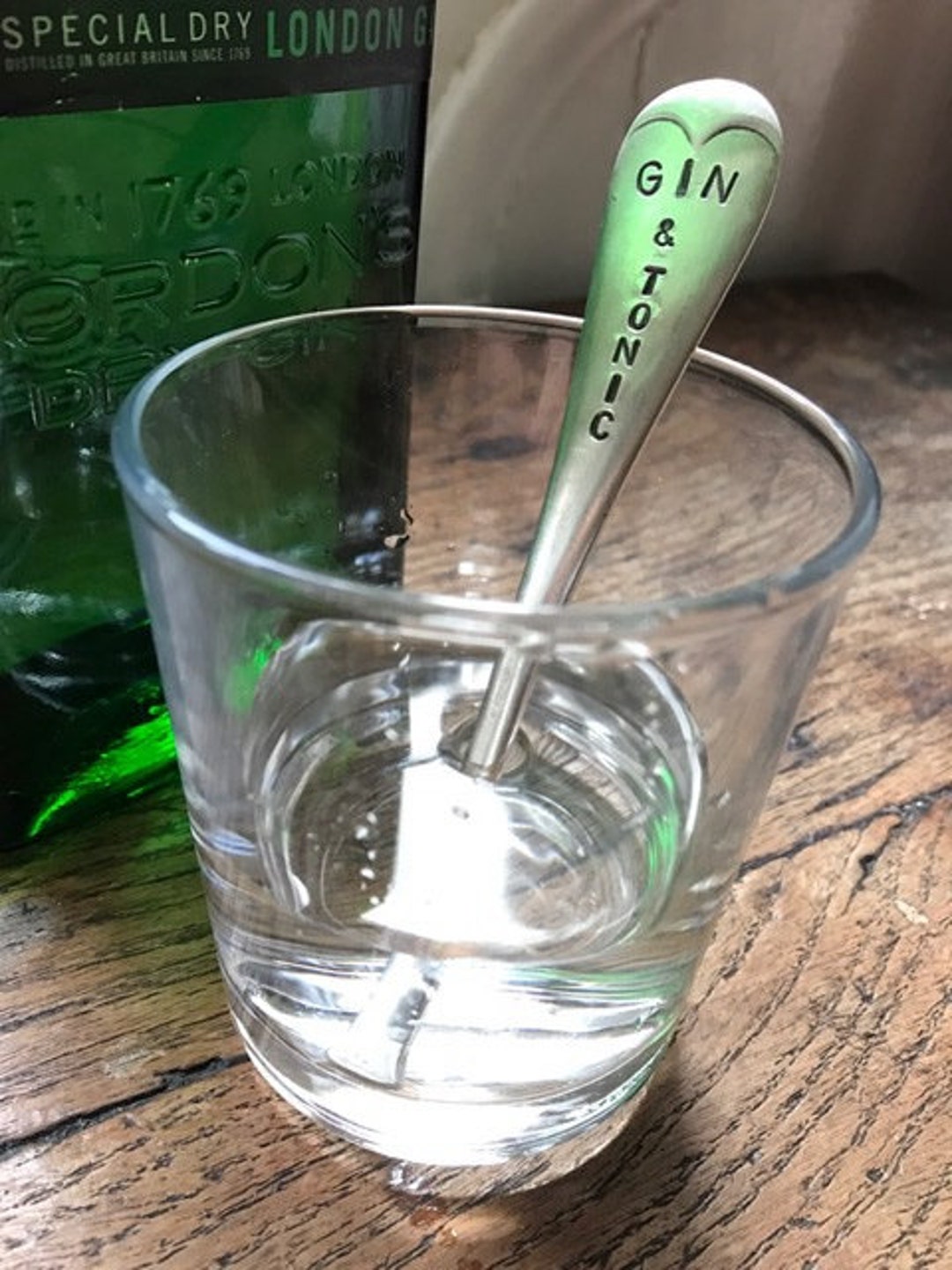 Gin & Tonic - Vintage Upcycled Spoon Handle Handmade Drink Cocktail ...