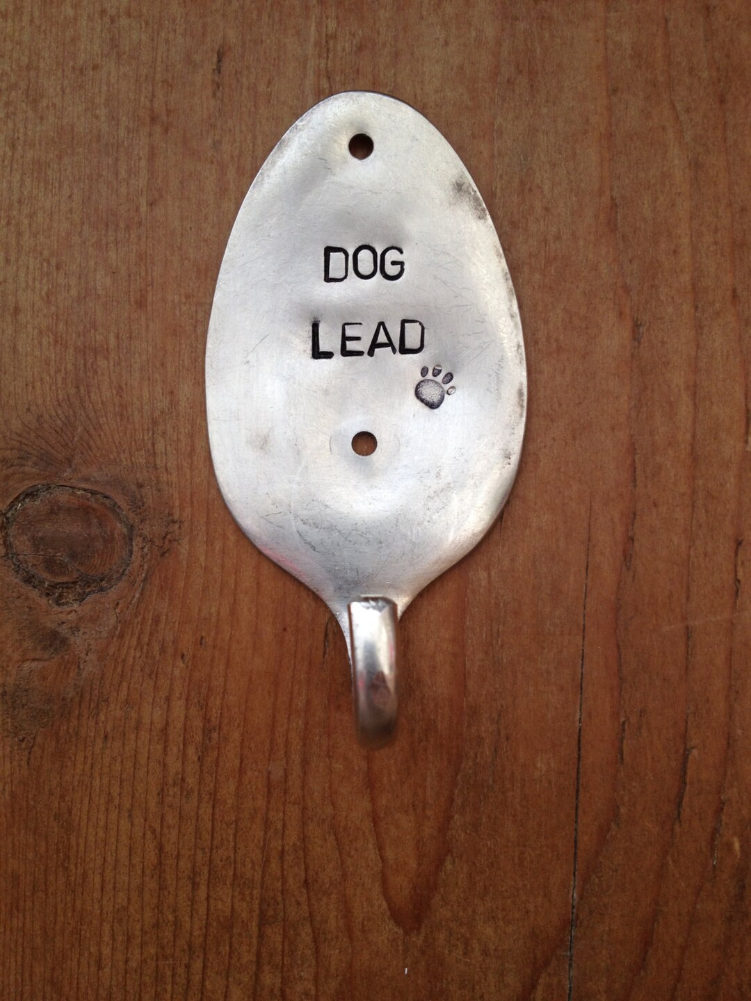 Handmade Recycled Spoon Dog Lead Hook: Antique Silverware Leash Holder ...