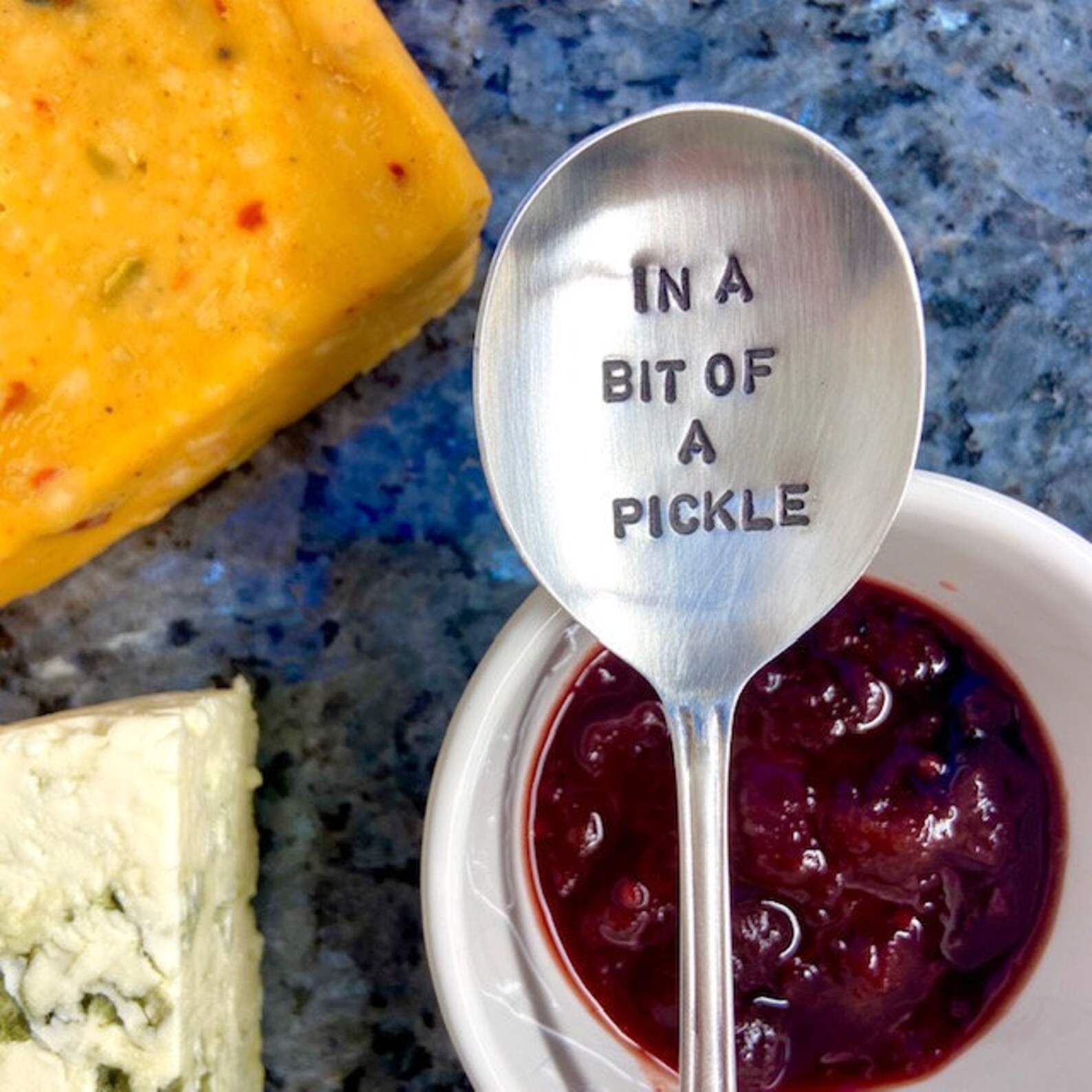 In A Bit Of A Pickle Hand Stamped Antique Silver Plated | Etsy