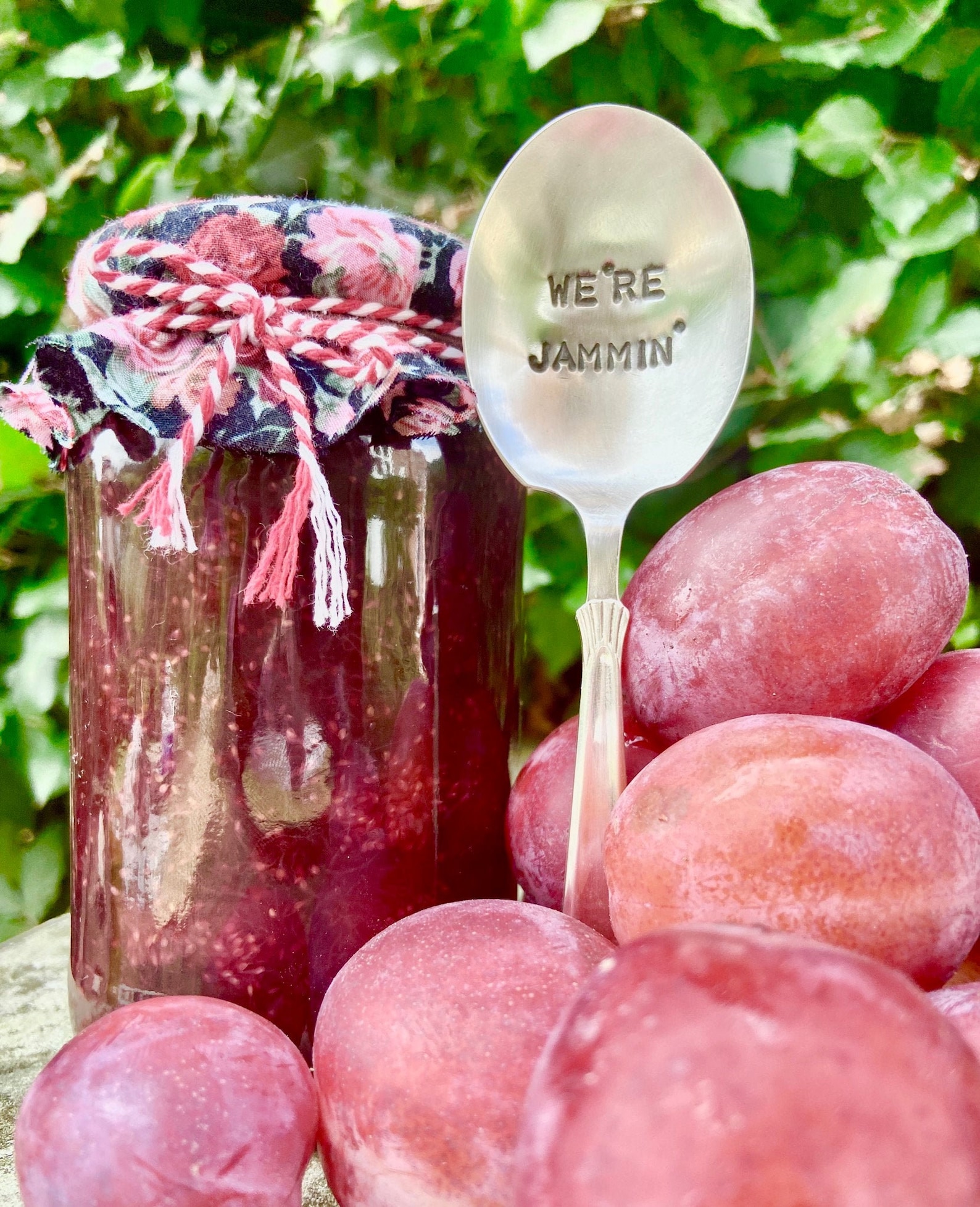 We're Jammin' Jam Spoon Repurposed Antique Silver - Etsy