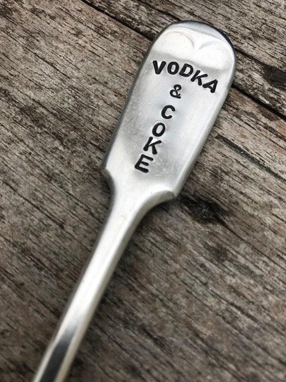 Vodka & Coke Vintage Upcycled Spoon Handle Handmade Drink | Etsy