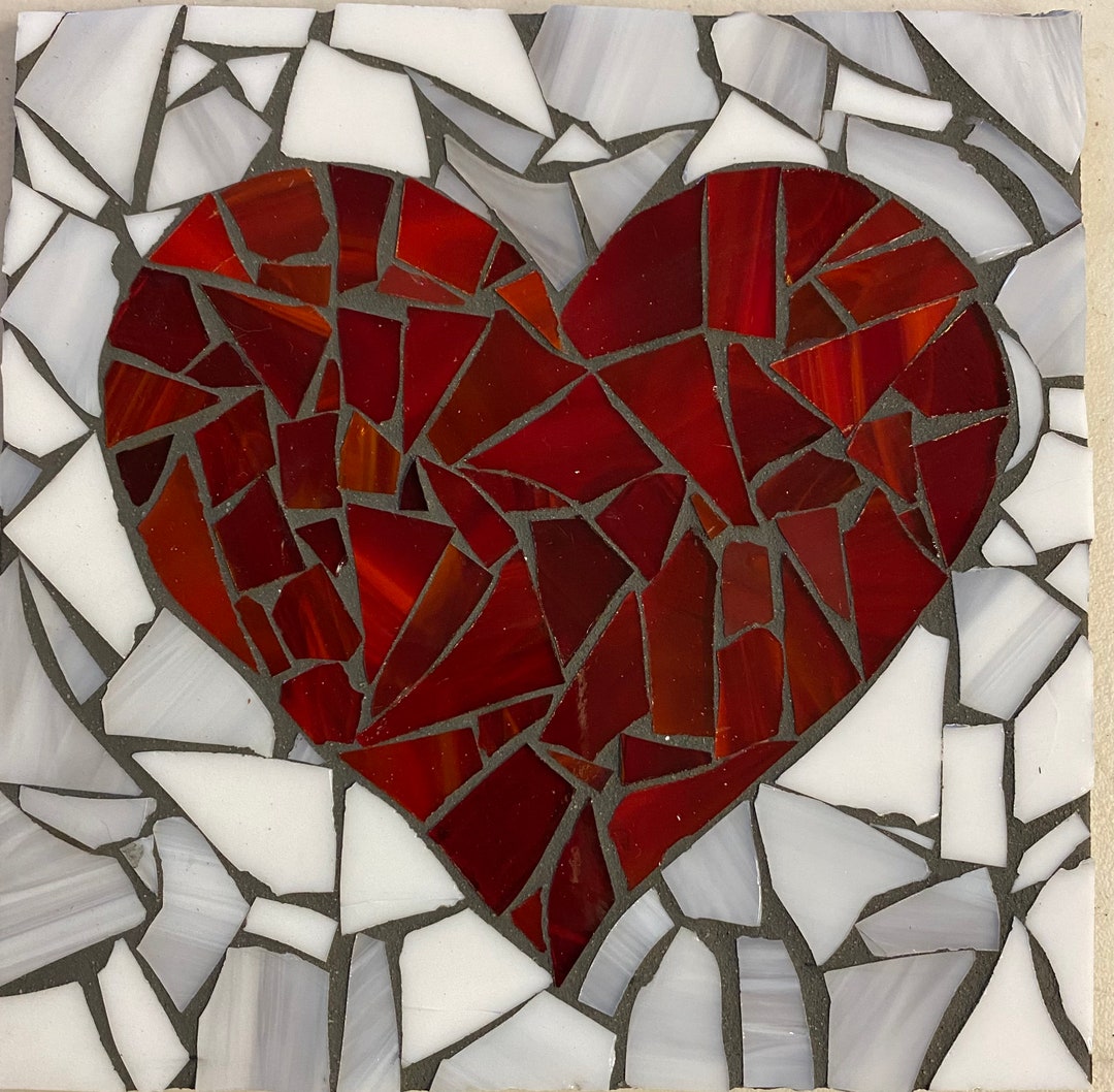 8 X 8 Heart Mosaic - Etsy