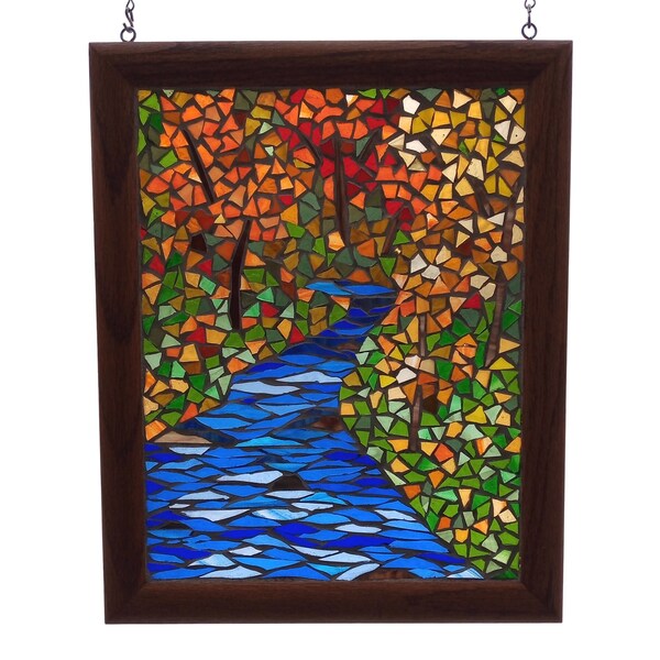 Stained Glass River Scene - Etsy