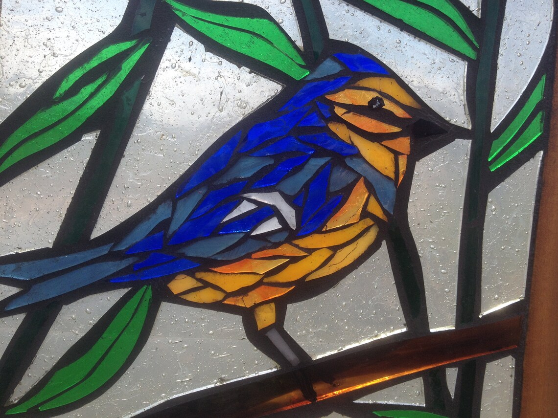 Barn Swallow Stained Glass Mosaic Panel for Hanging in Window - Etsy